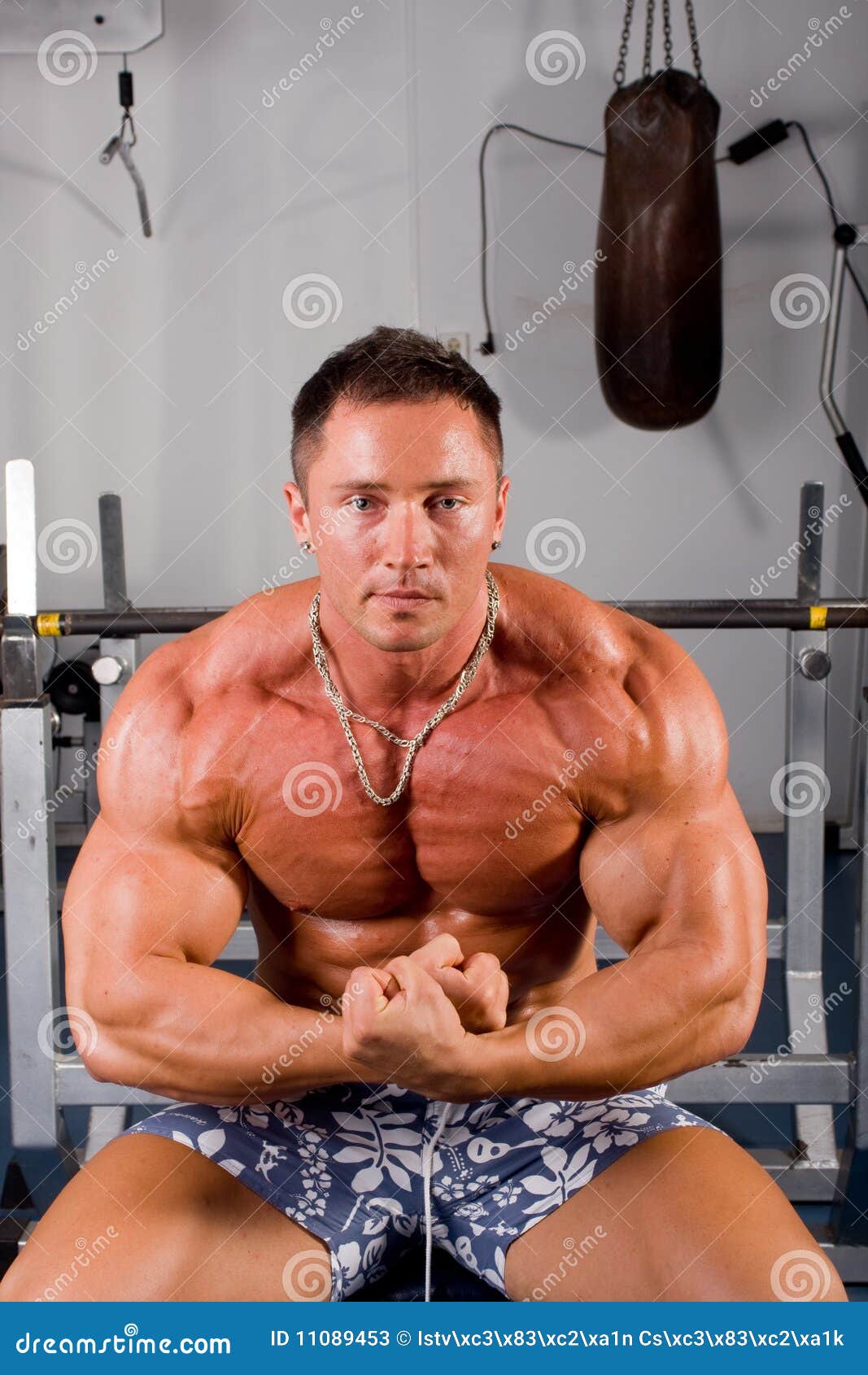 Bodybuilder posing stock image. Image of combat, healthy - 11089453