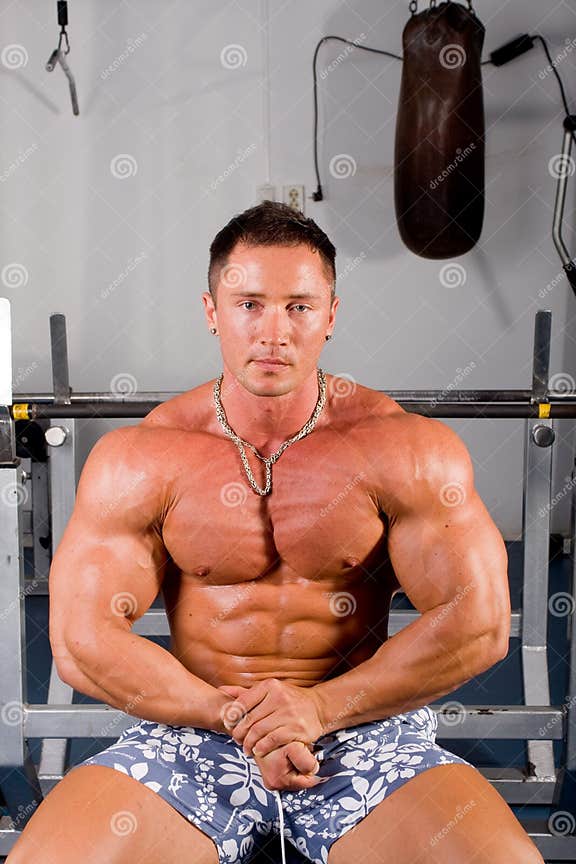 Bodybuilder posing stock image. Image of leisure, muscle - 11089479