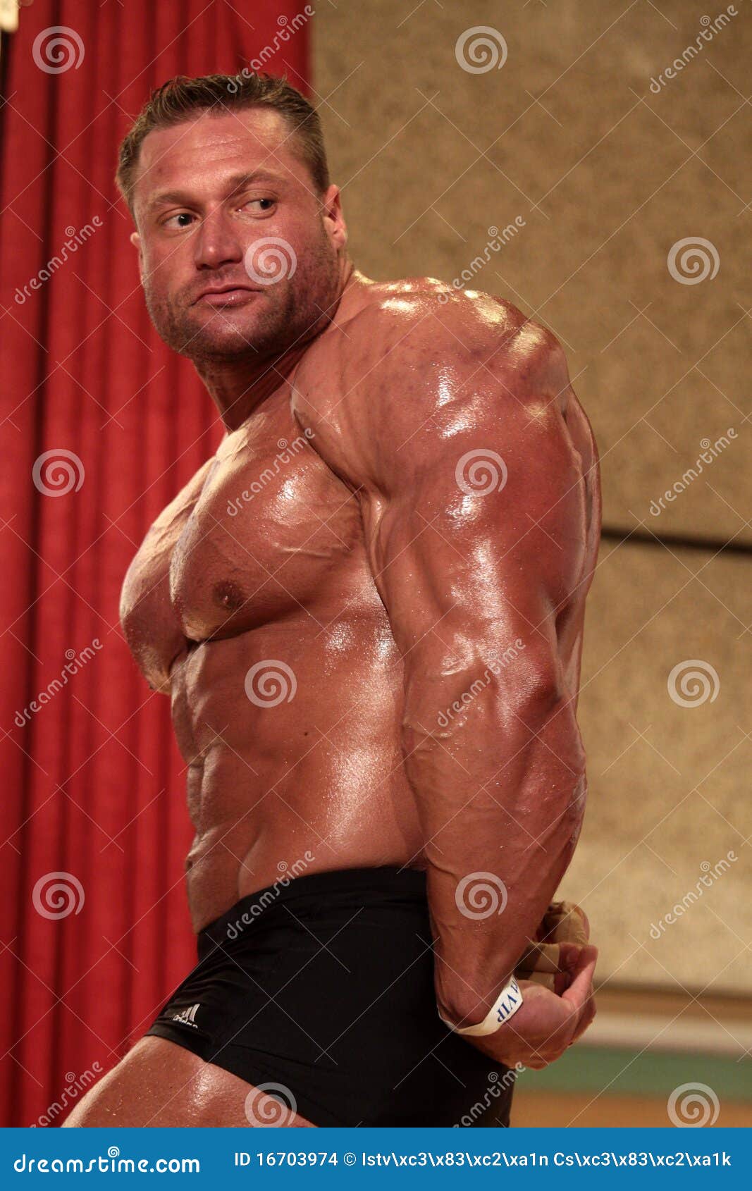 Bodybuilder posing editorial stock image. Image of bodybuilder - 16703974