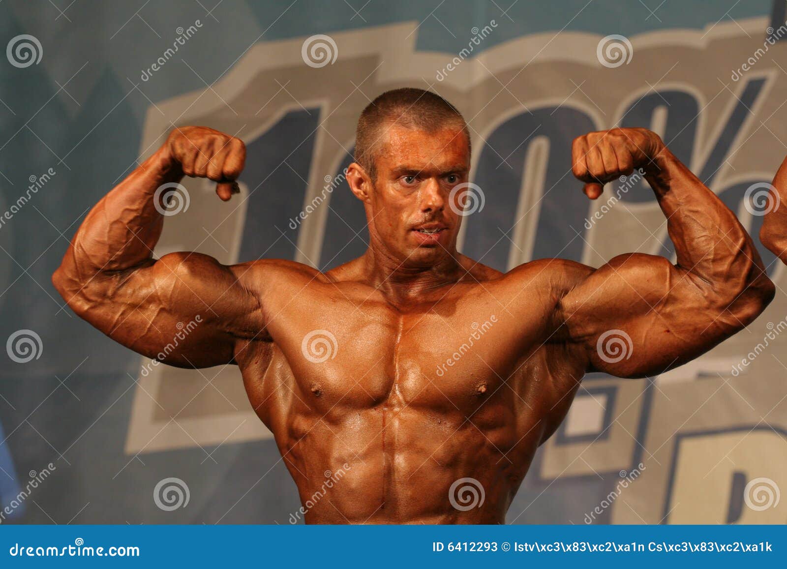 Bodybuilder posing editorial stock photo. Image of healthy - 6412293