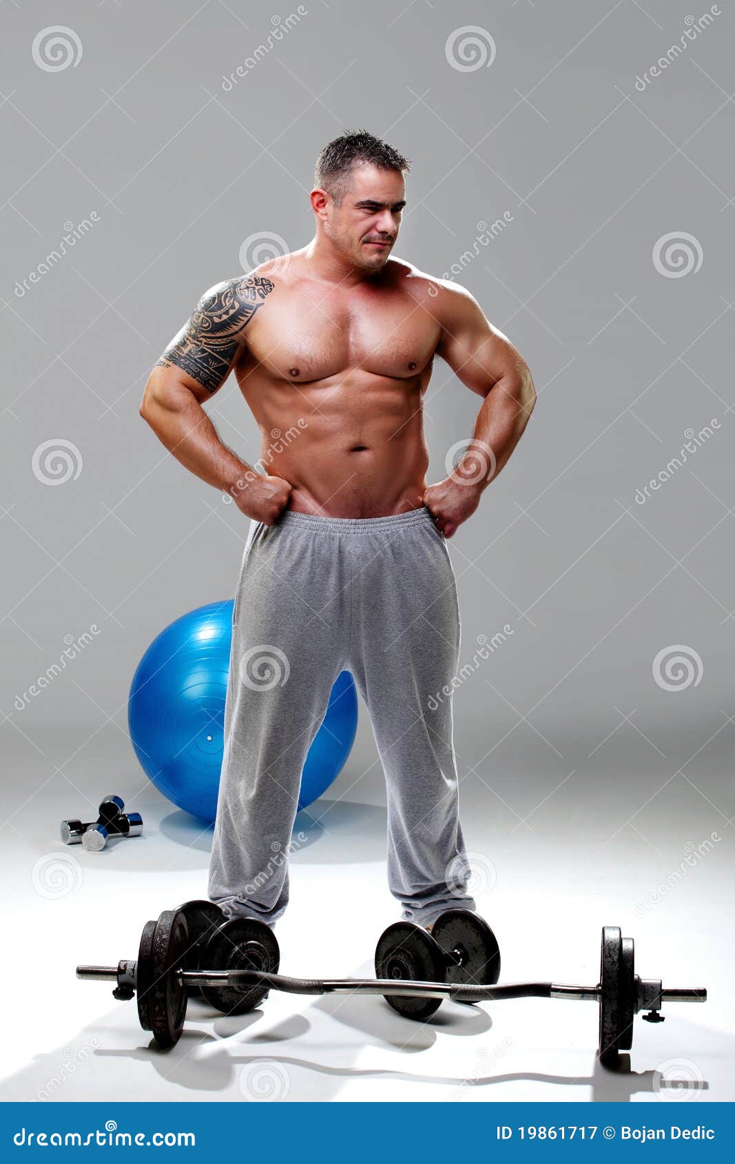 Bodybuilder Man With Naked Torso Stock Image | CartoonDealer.com #89657521