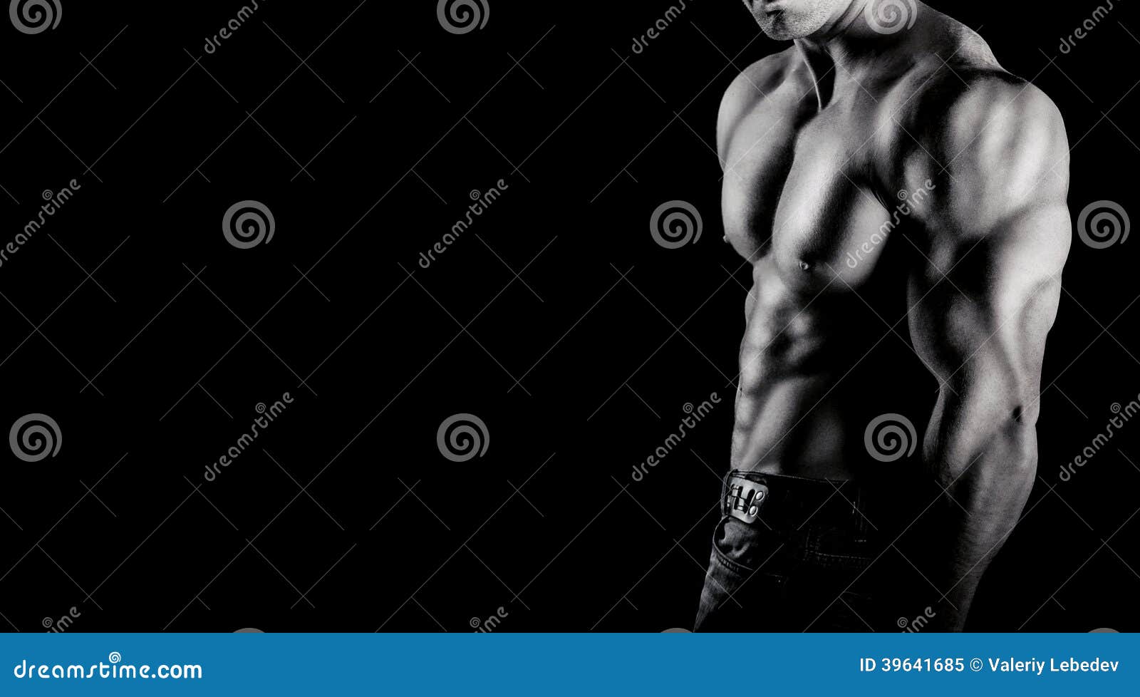 Bodybuilder Showing His Muscles Stock Image - Image of body, biceps ...