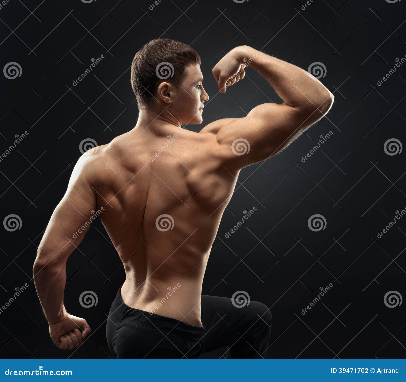 Bodybuilder Showing Muscles in the Arms Stock Photo - Image of club ...