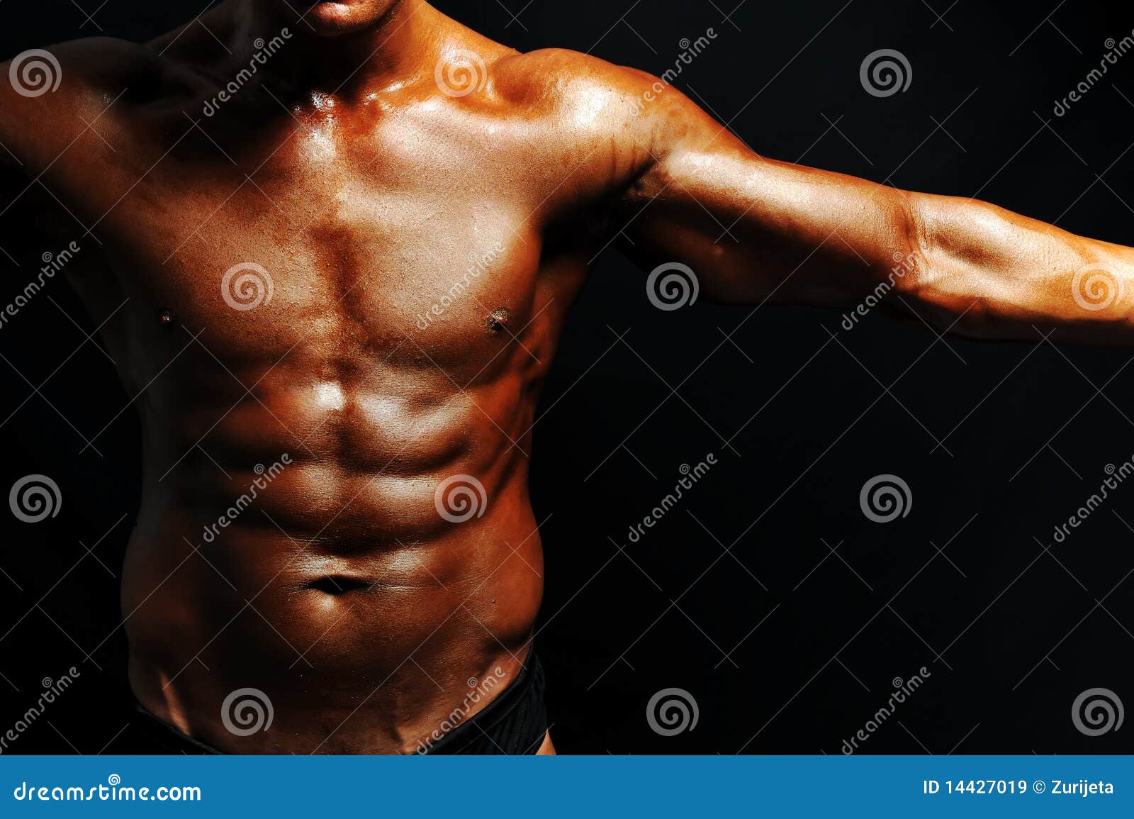 Bodybuilder strong stock image. Image of attractive, body - 14427019