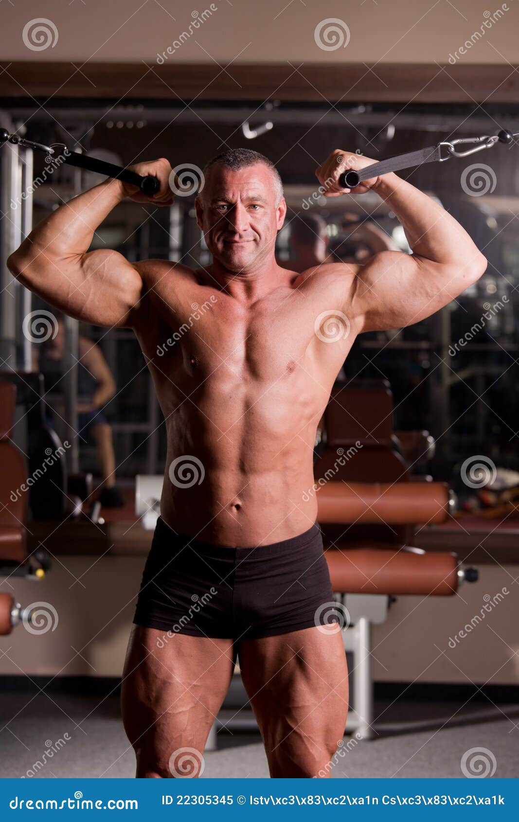 Bodybuilder training stock image. Image of bodybuilding - 22305345
