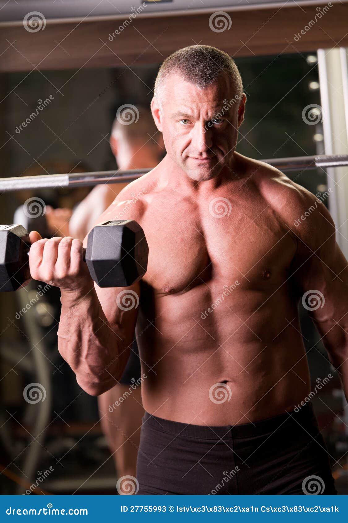 Bodybuilder training stock image. Image of lifting, athlete - 27755993