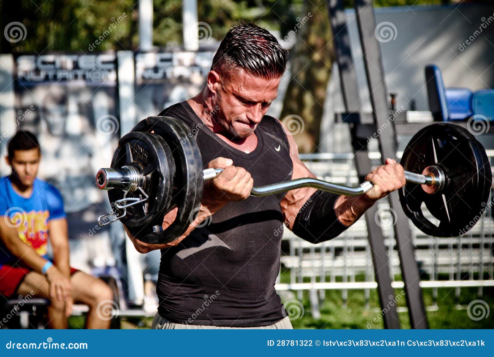 Bodybuilder training editorial photography. Image of chest - 28781322