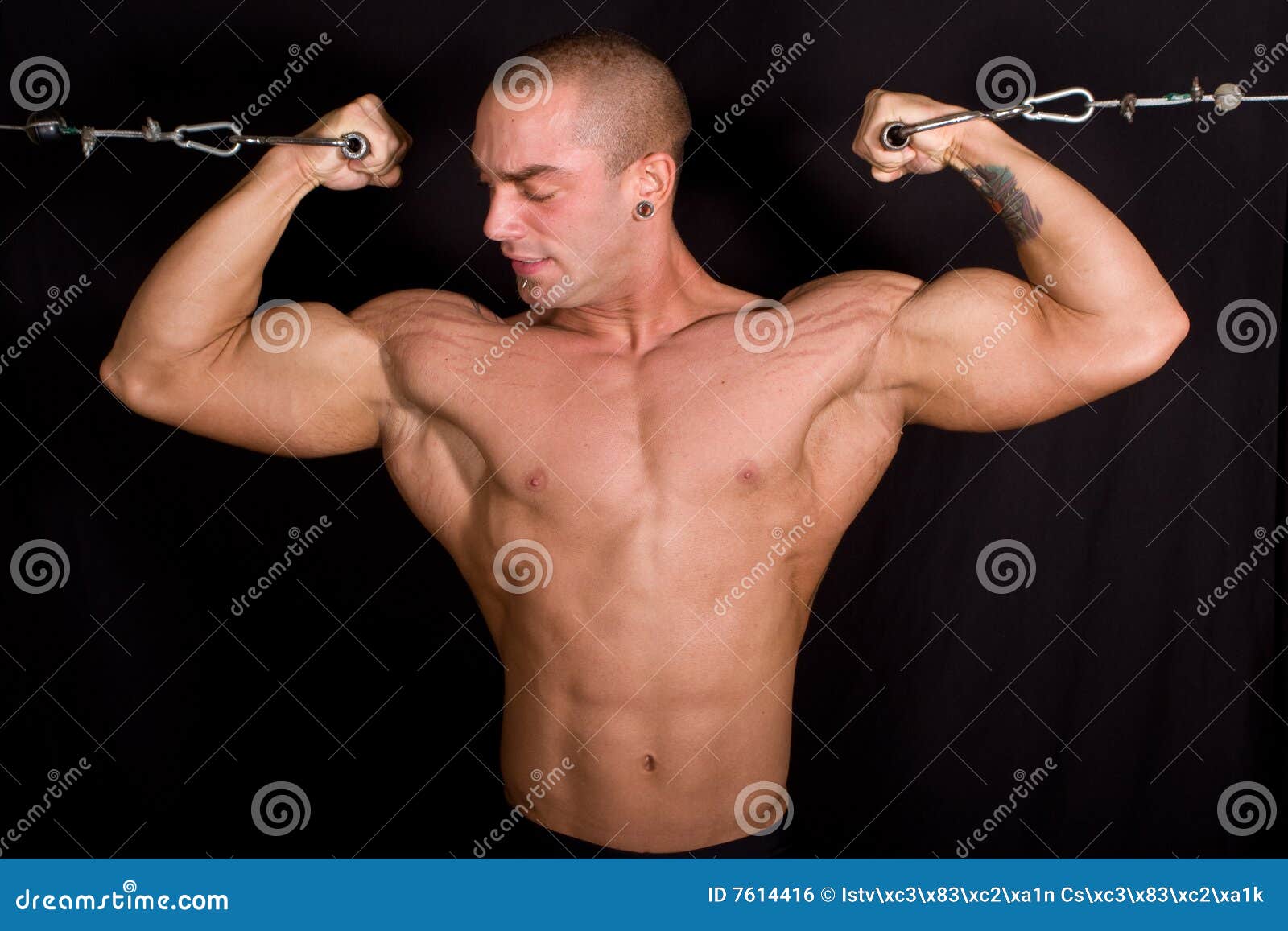 Bodybuilder training stock photo. Image of hold, anabolic - 7614416