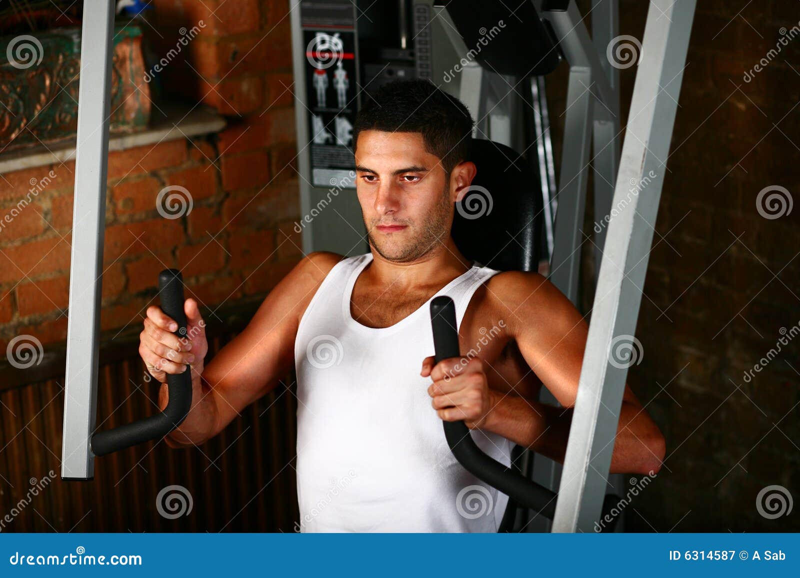 Bodybuilder training chest stock image. Image of mature - 6314587