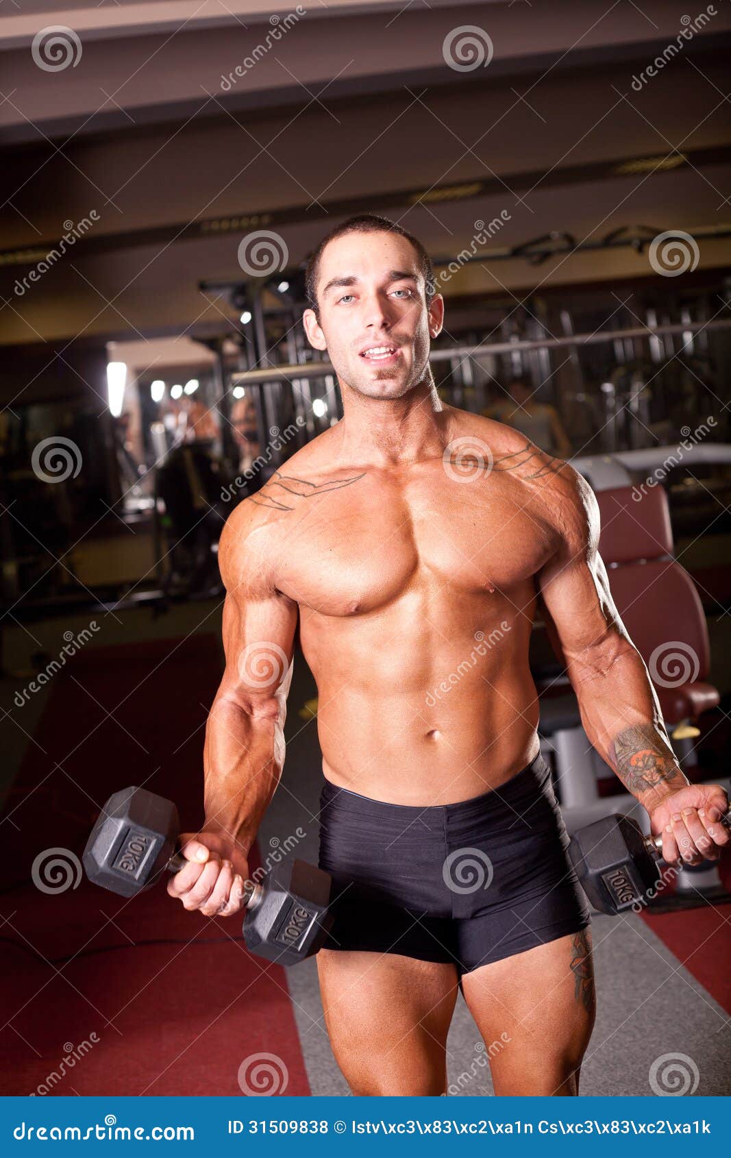 Bodybuilder training stock photo. Image of muscular, chest - 31509838