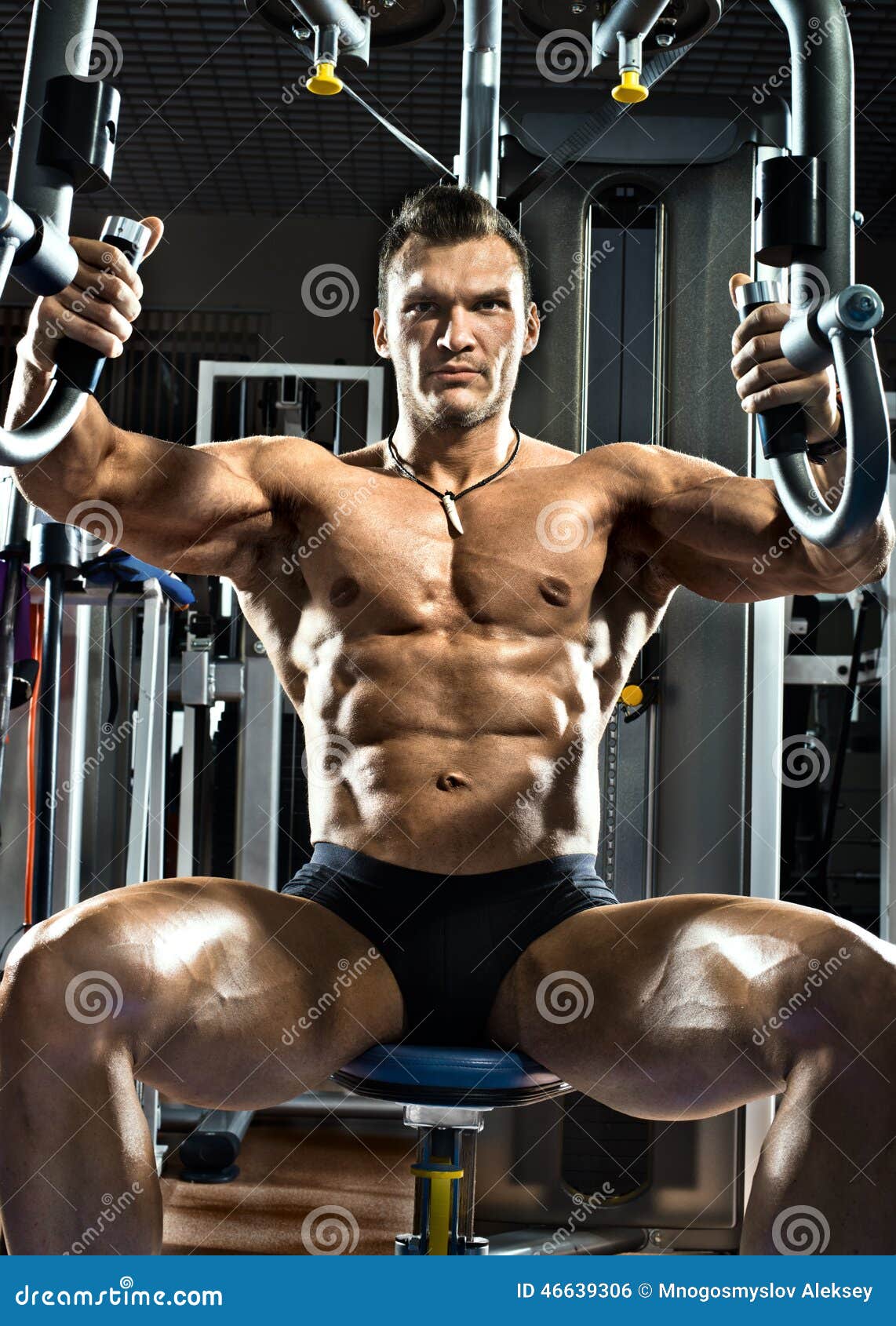 Bodybuilder stock photo. Image of endurance, muscles - 46639306