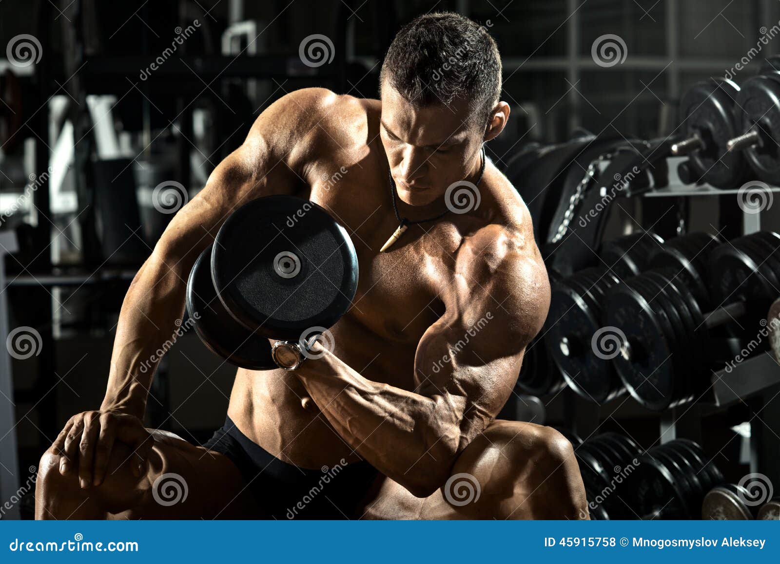 Bodybuilder stock photo. Image of musculation, power - 45915758