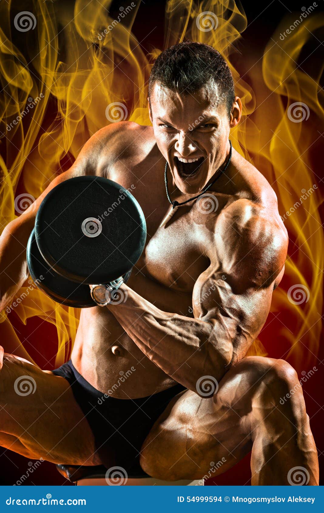 Bodybuilder stock photo. Image of athlete, athletics - 54999594