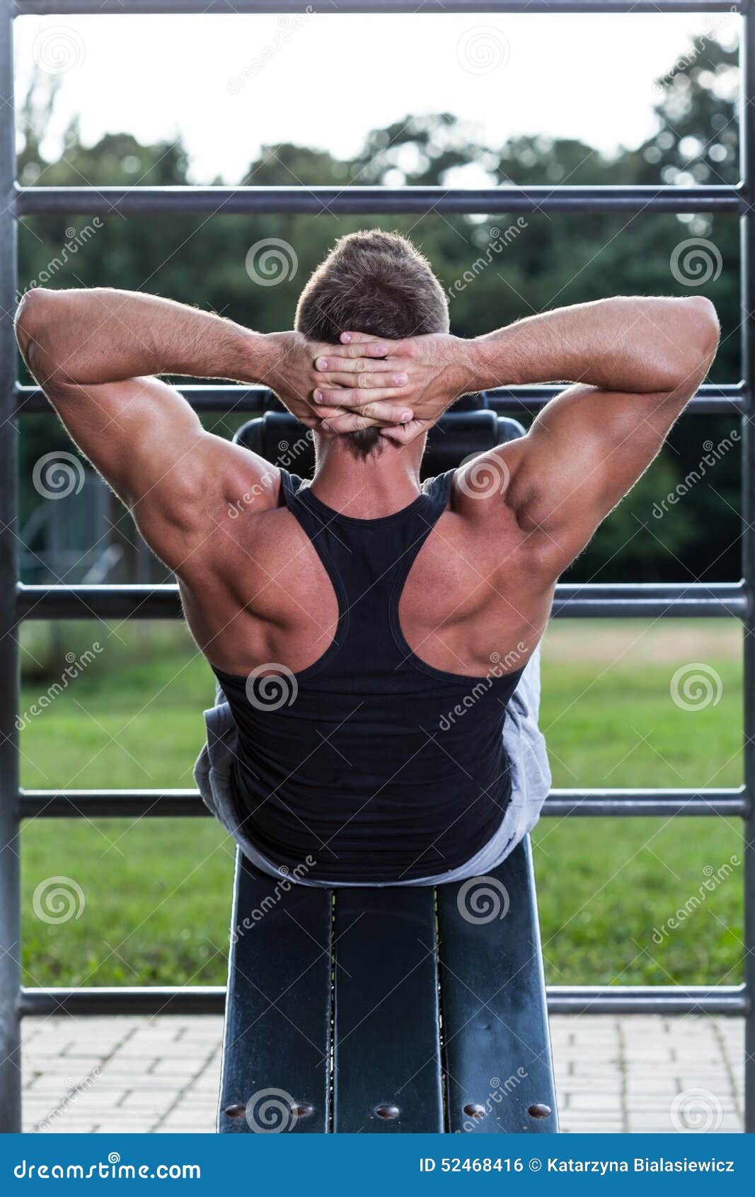 Bodybuilder workout stock photo. Image of happy, exercise - 52468416