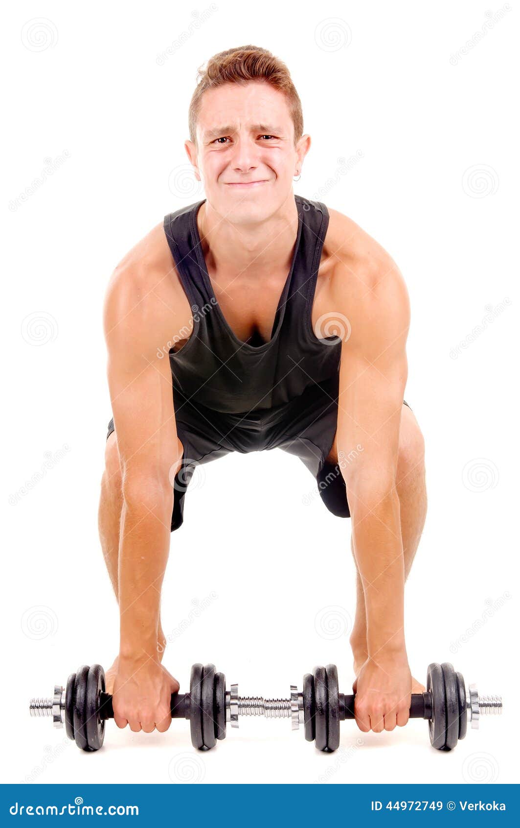 Bodybuilder stock image. Image of dumbbell, lifting, caucasian - 44972749