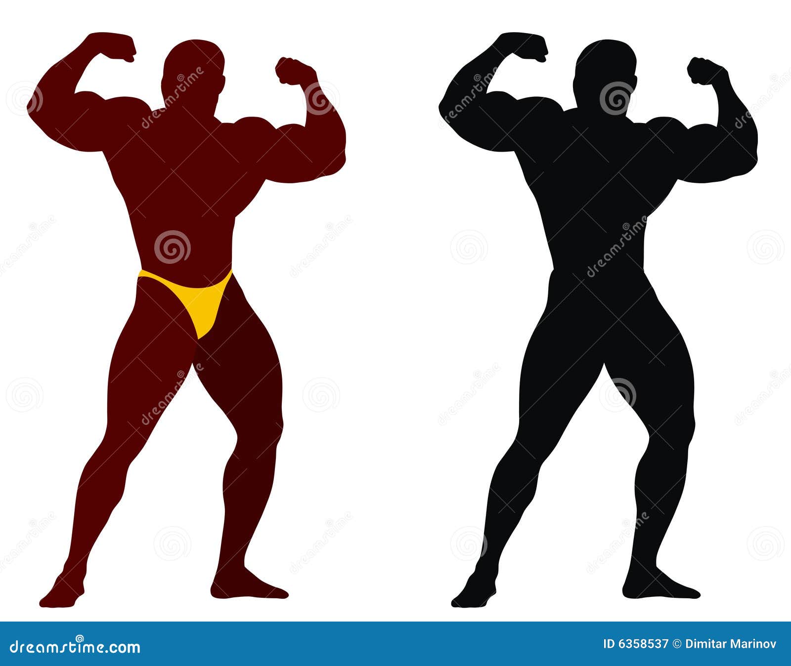 Bodybuilding stock vector. Illustration of sport, body - 6358537