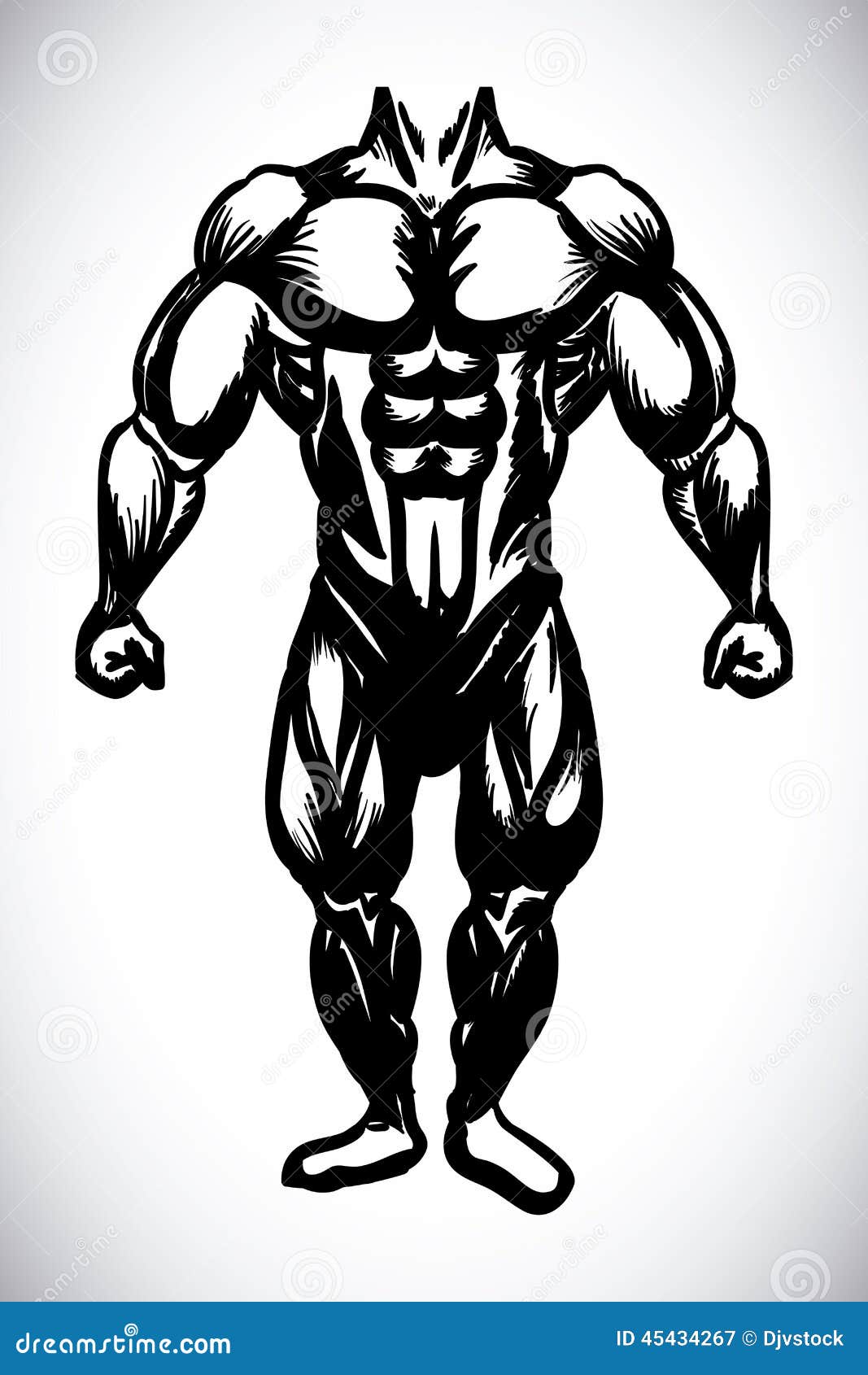 Bodybuilding design stock illustration. Illustration of sport - 45434267