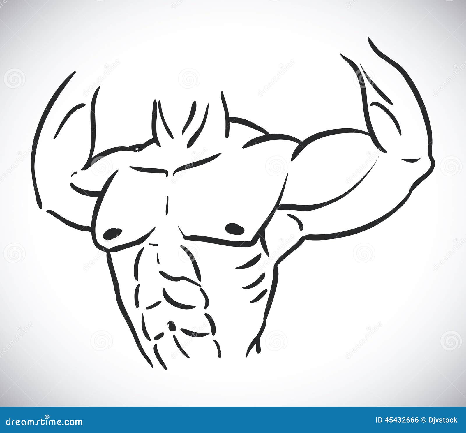 Bodybuilding design stock vector. Illustration of athletic - 45432666