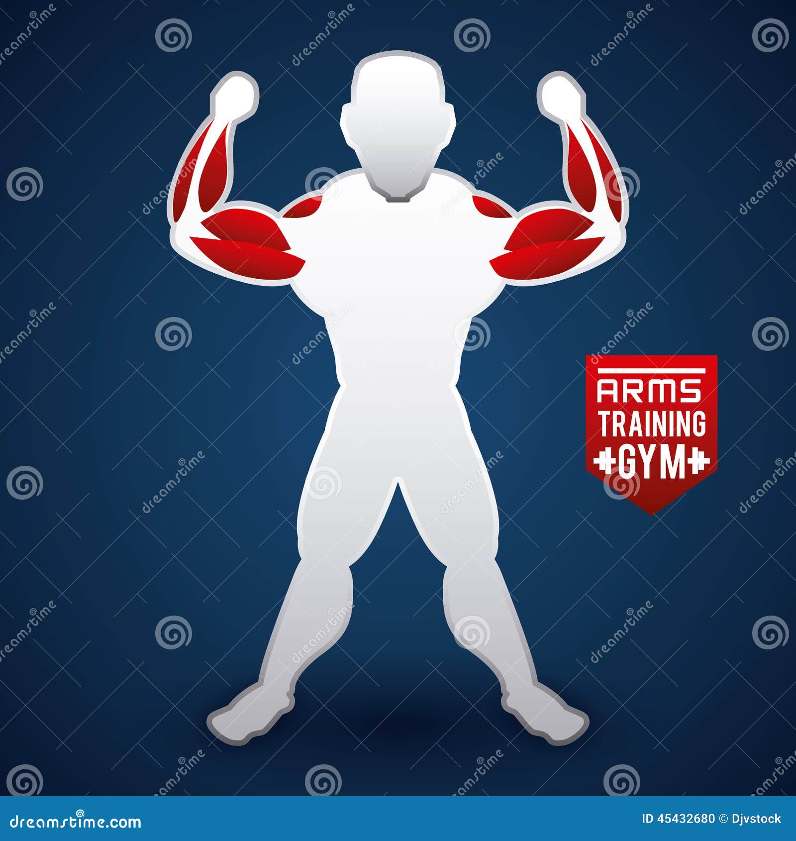 Bodybuilding design stock vector. Illustration of trainig - 45432680