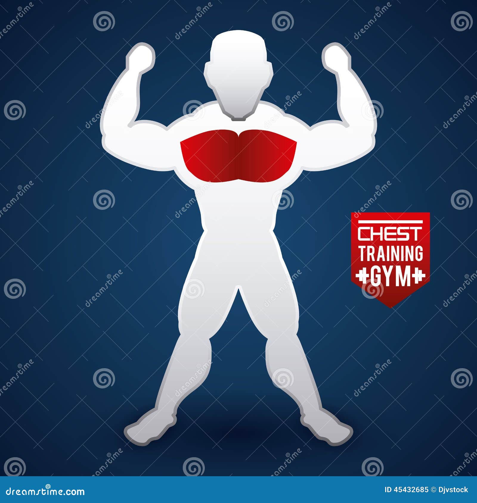 Bodybuilding design stock vector. Illustration of bodybuilder - 45432685