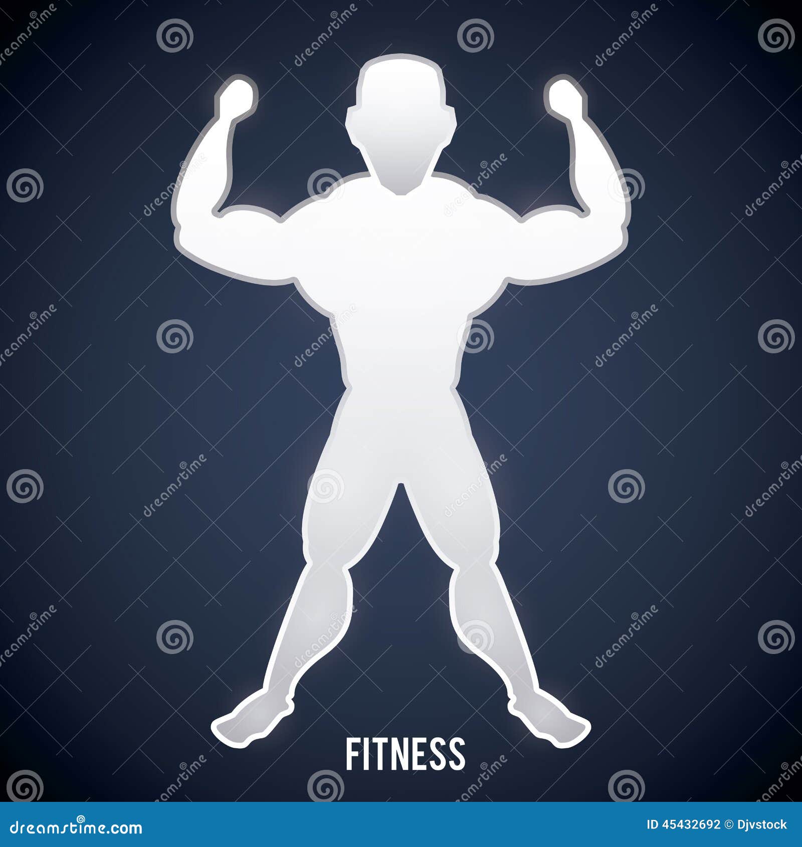 Bodybuilding design stock vector. Illustration of flexing - 45432692