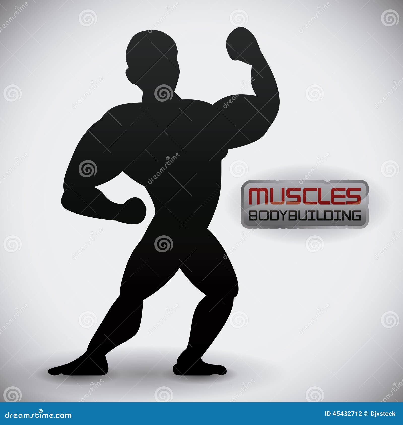 Bodybuilding design stock vector. Illustration of body - 45432712