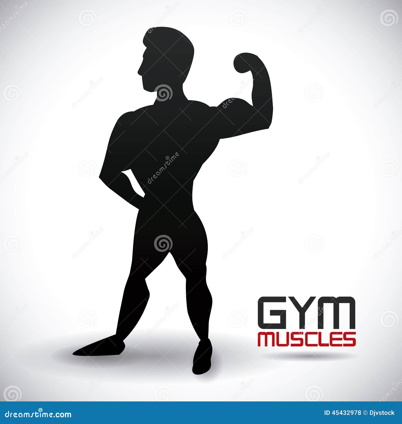 Bodybuilding design stock vector. Illustration of symbol - 45432978