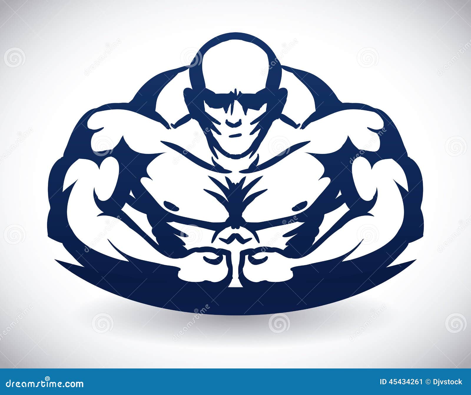 Bodybuilding design stock vector. Illustration of power - 45434261