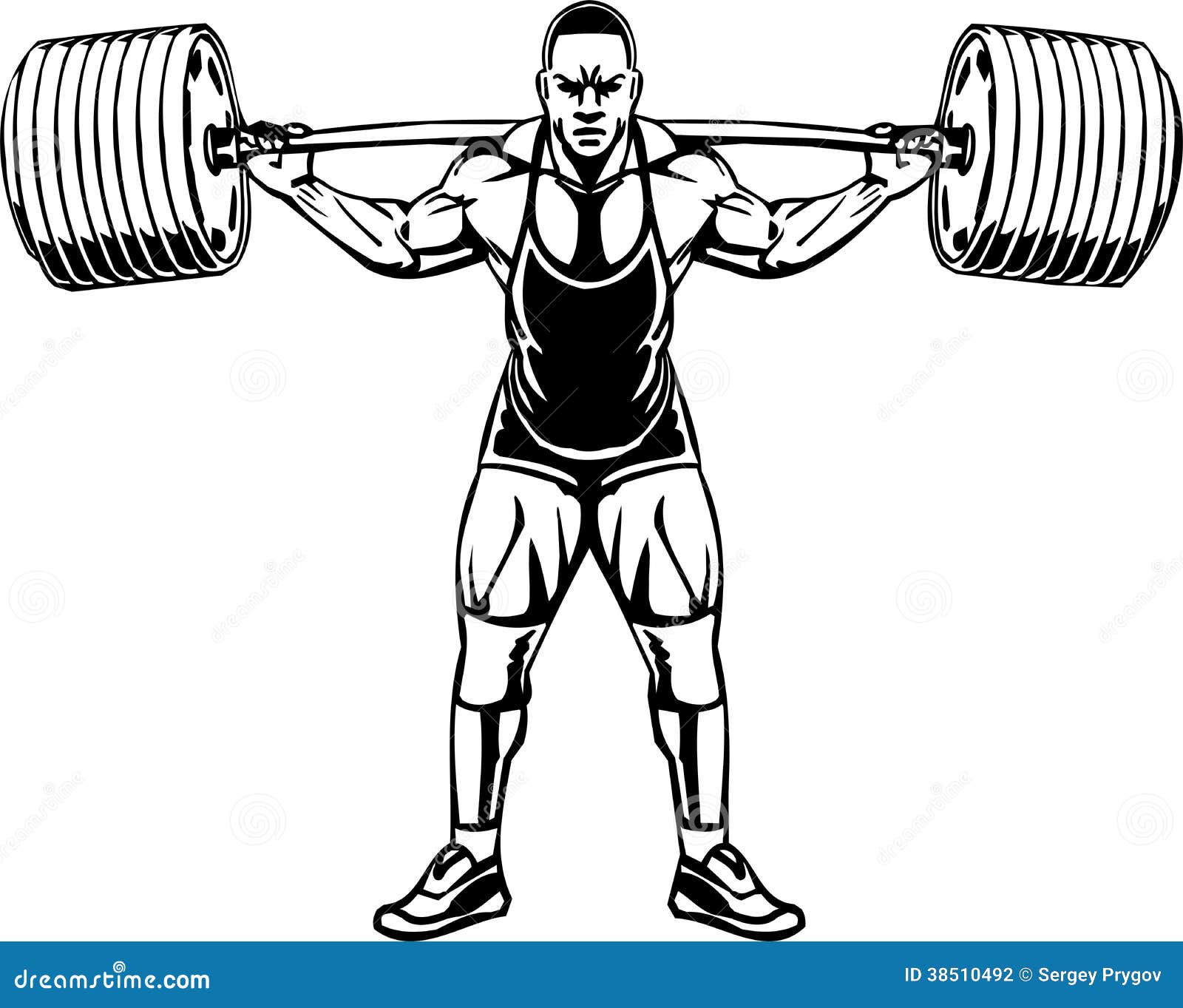 Bodybuilding En Powerlifting - Vector. Vector Illustratie ...