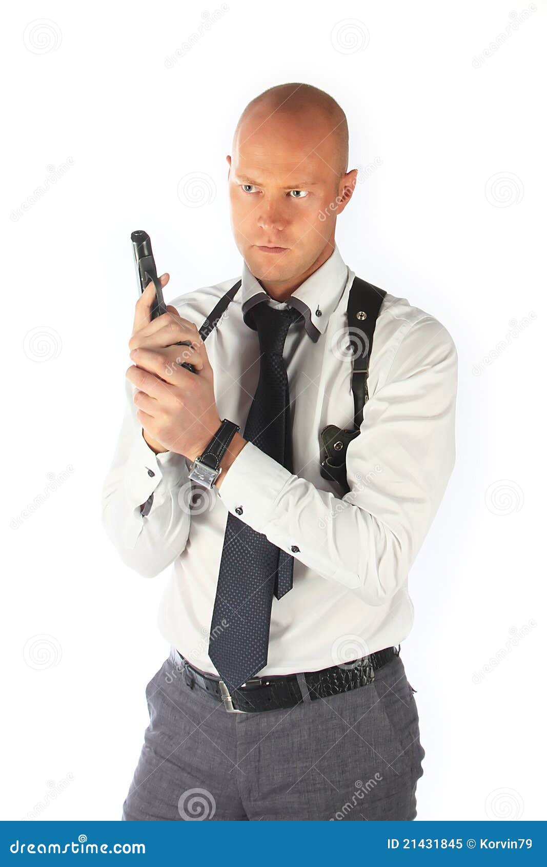 Bodyguard stock image. Image of armed, handgun, isolated - 21431845