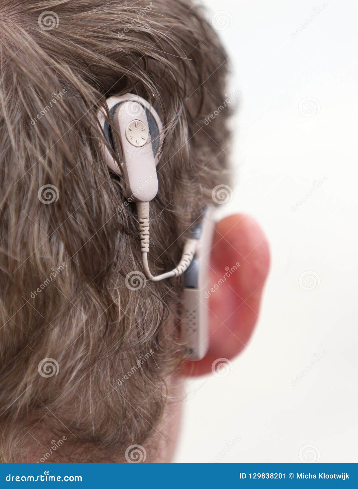 Bodyguard with in Ear Headset Stock Image - Image of personal, detail ...