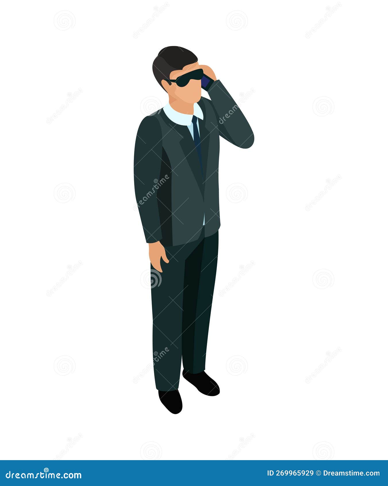 Bodyguard Isometric Professions Composition Stock Vector - Illustration ...