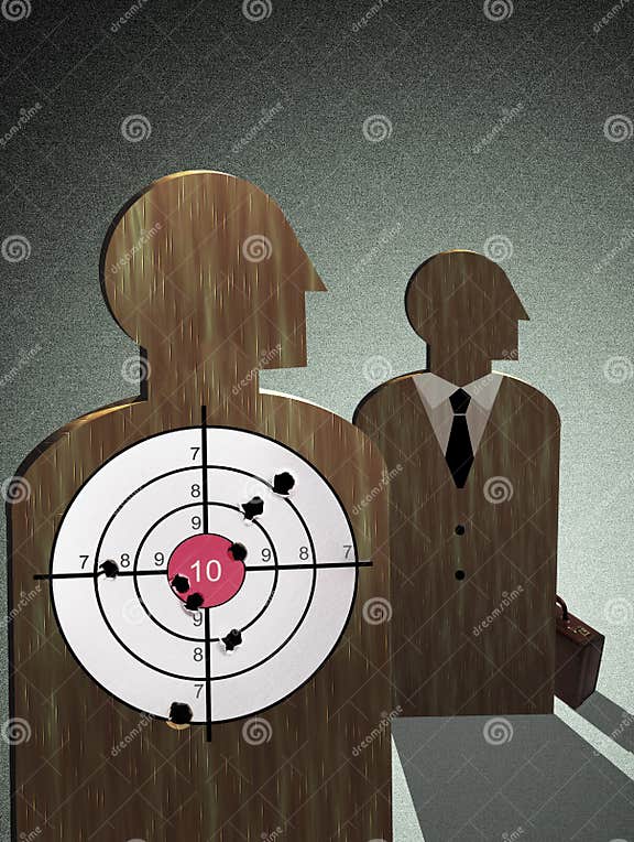 Bodyguard - target stock illustration. Illustration of figure - 7153952