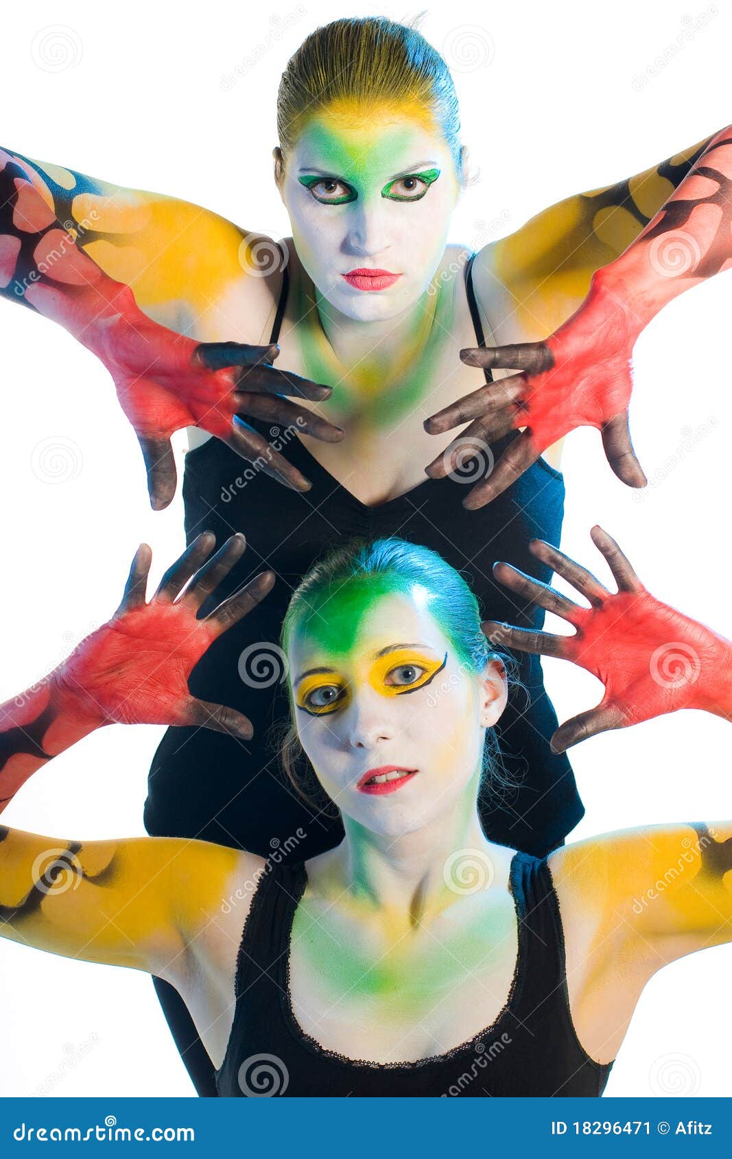 Bodypainting stock image. Image of costume, colored, painted - 18296471