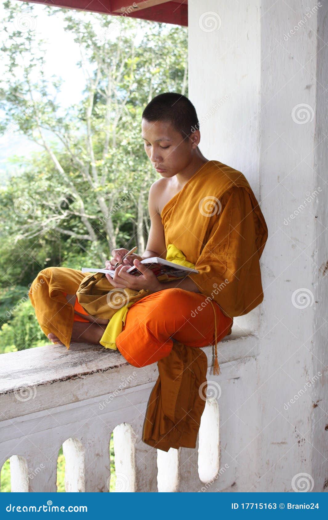 Boeddhistische monnik redactionele stock foto. Image of azië - 17715163