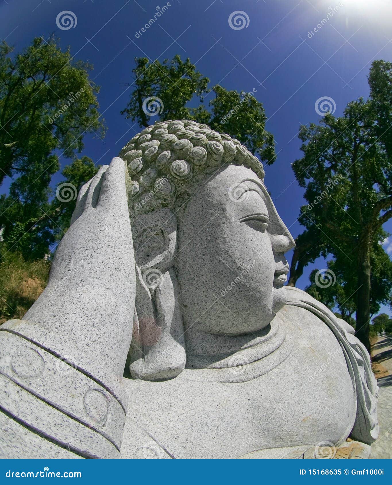 Boeddhistische Tuin - Standbeeld Stock Afbeelding - Image of ...