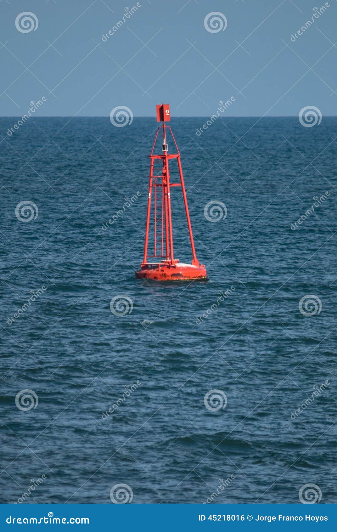 Boei stock foto. Image of rood, vlotter, noodsituatie - 45218016