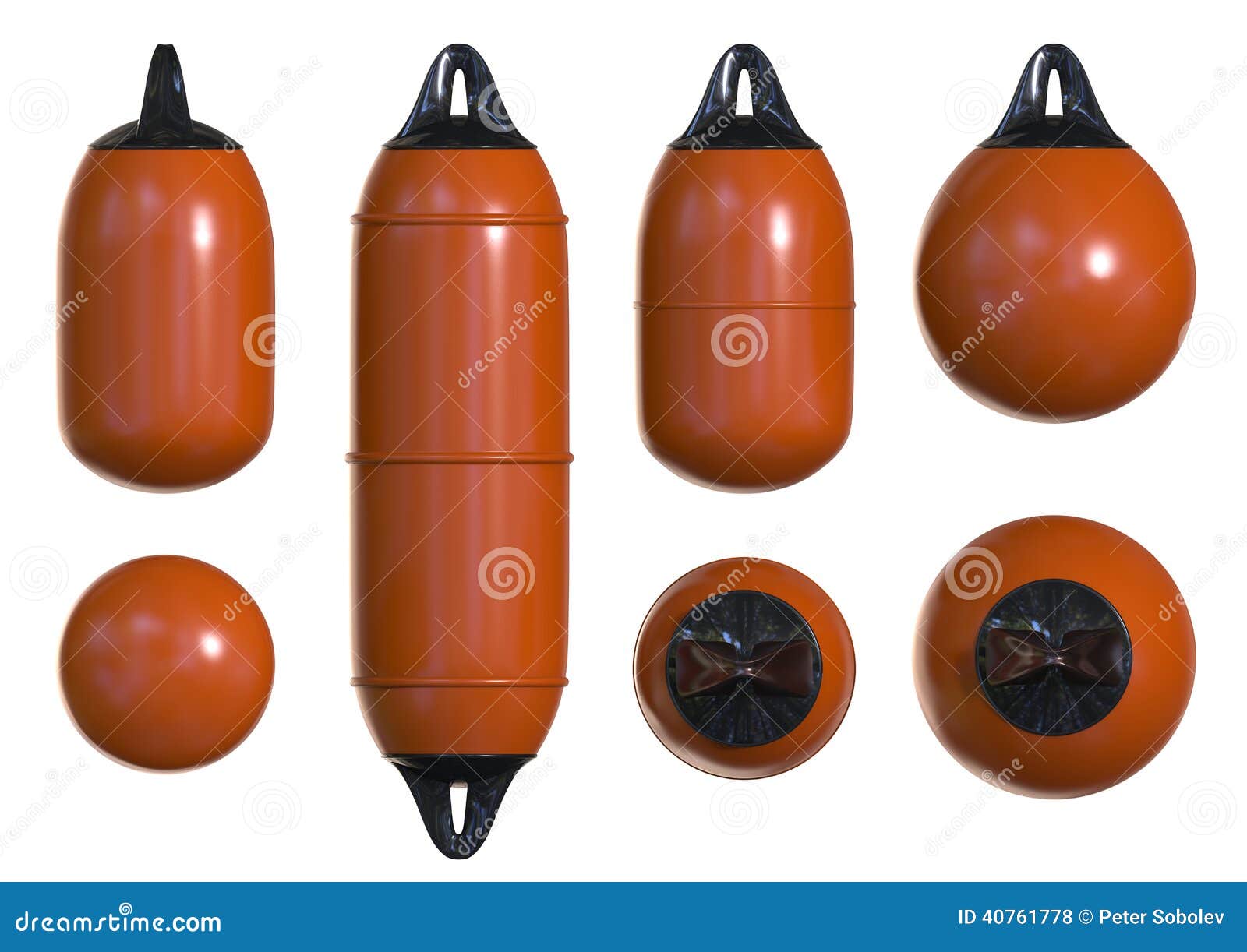 Boei En Stootkussens Voor Bootbescherming Stock Illustratie ...