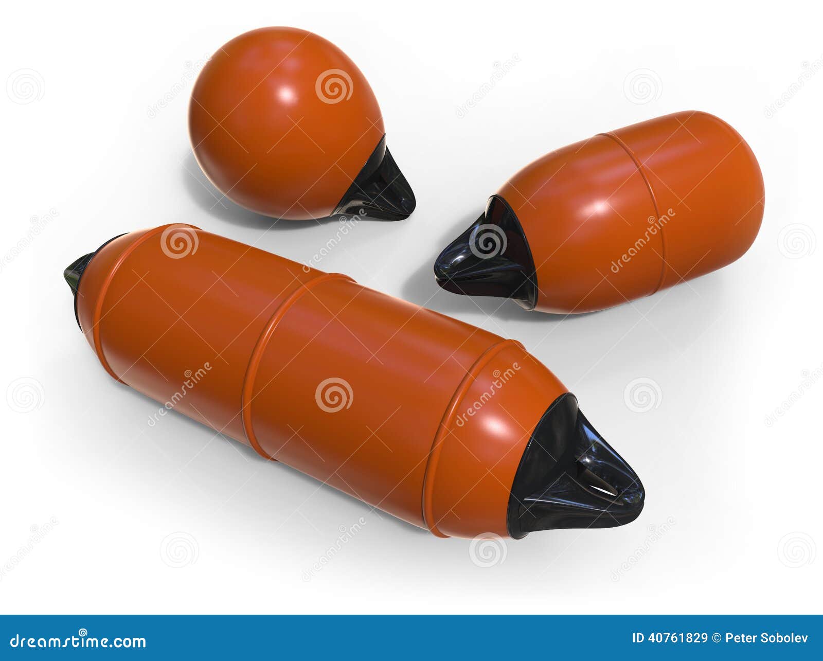 Boei En Stootkussens Voor Bootbescherming Stock Afbeelding - Image of ...