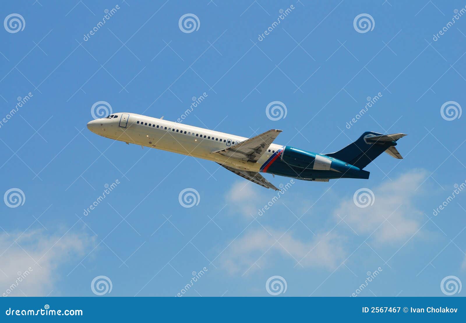 Boeing 717 passenger jet stock image. Image of airborne - 2567467