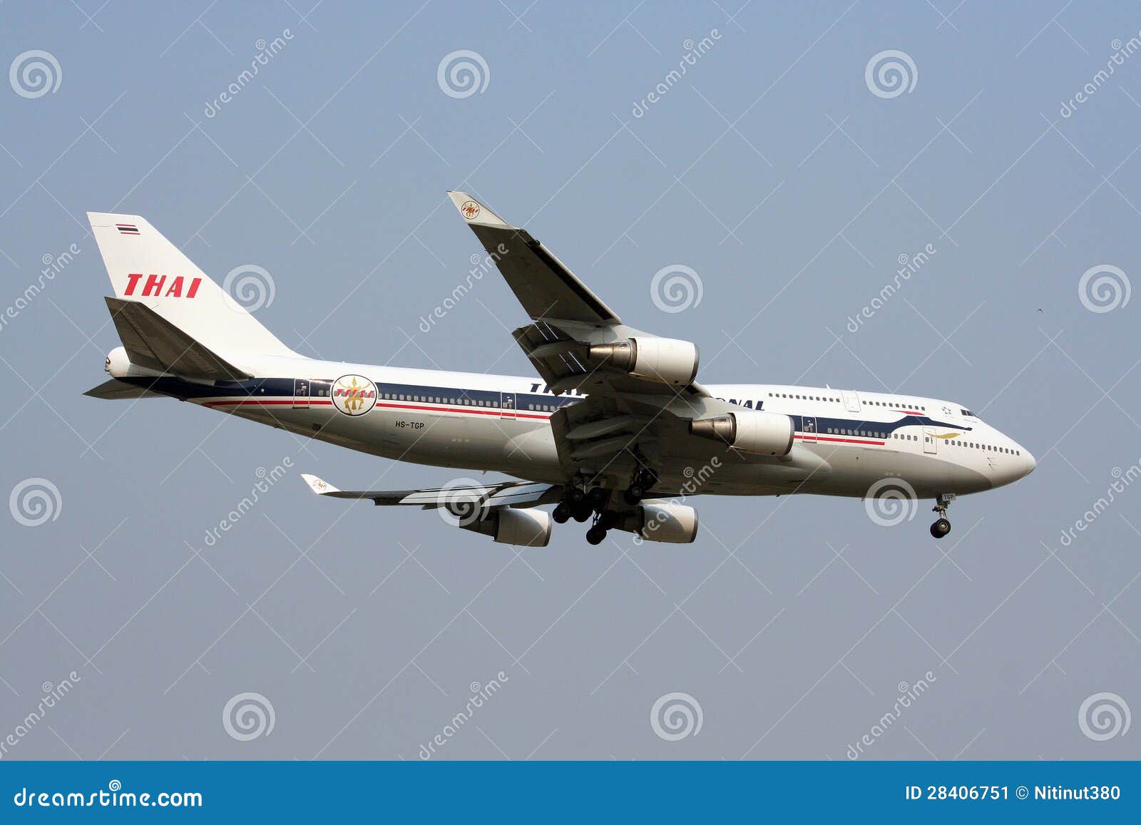 Boeing 747-400 Thaiairway Retro Editorial Photo - Image of airbus ...