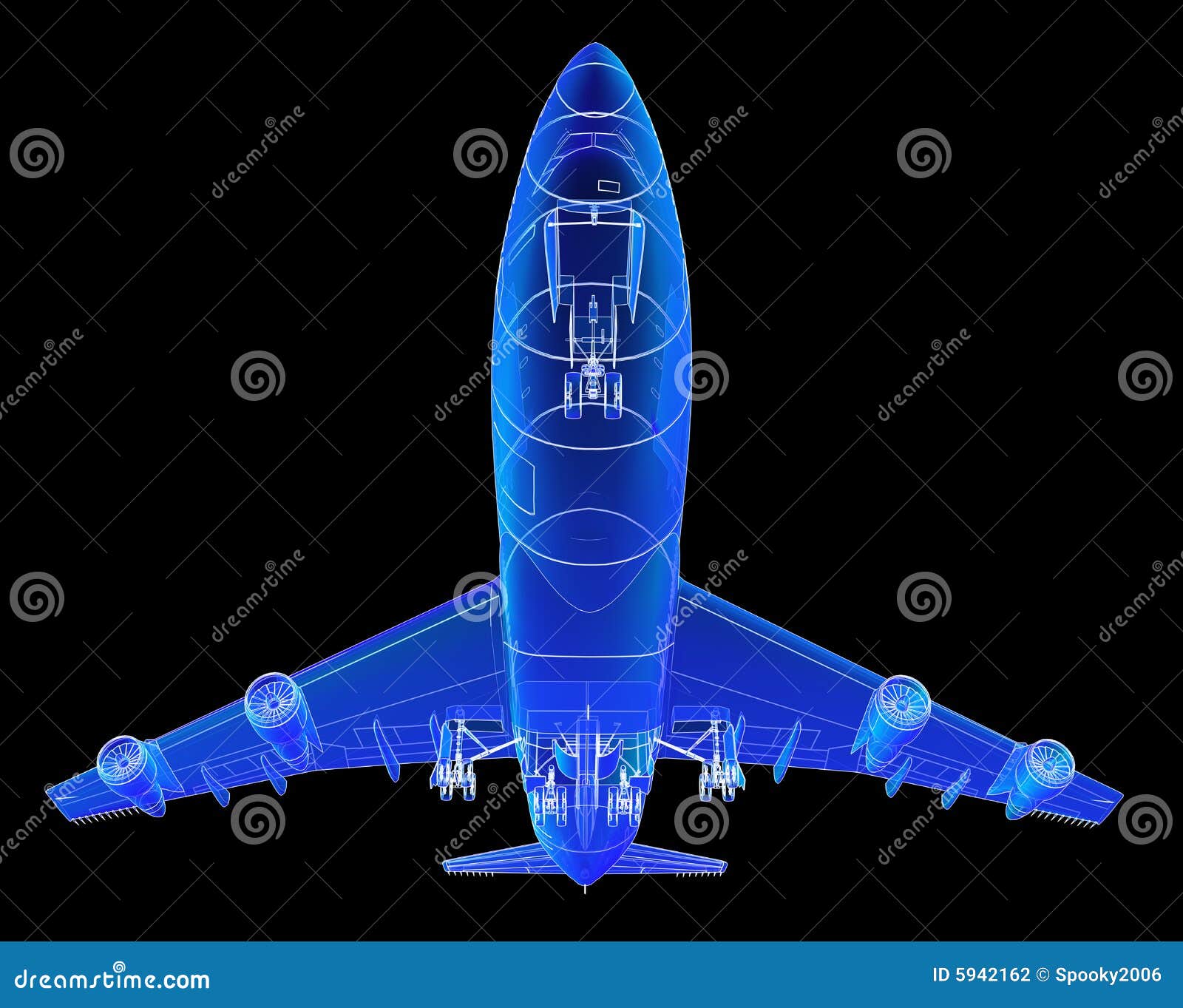 Boeing 747 stock illustration. Illustration of rendering - 5942162