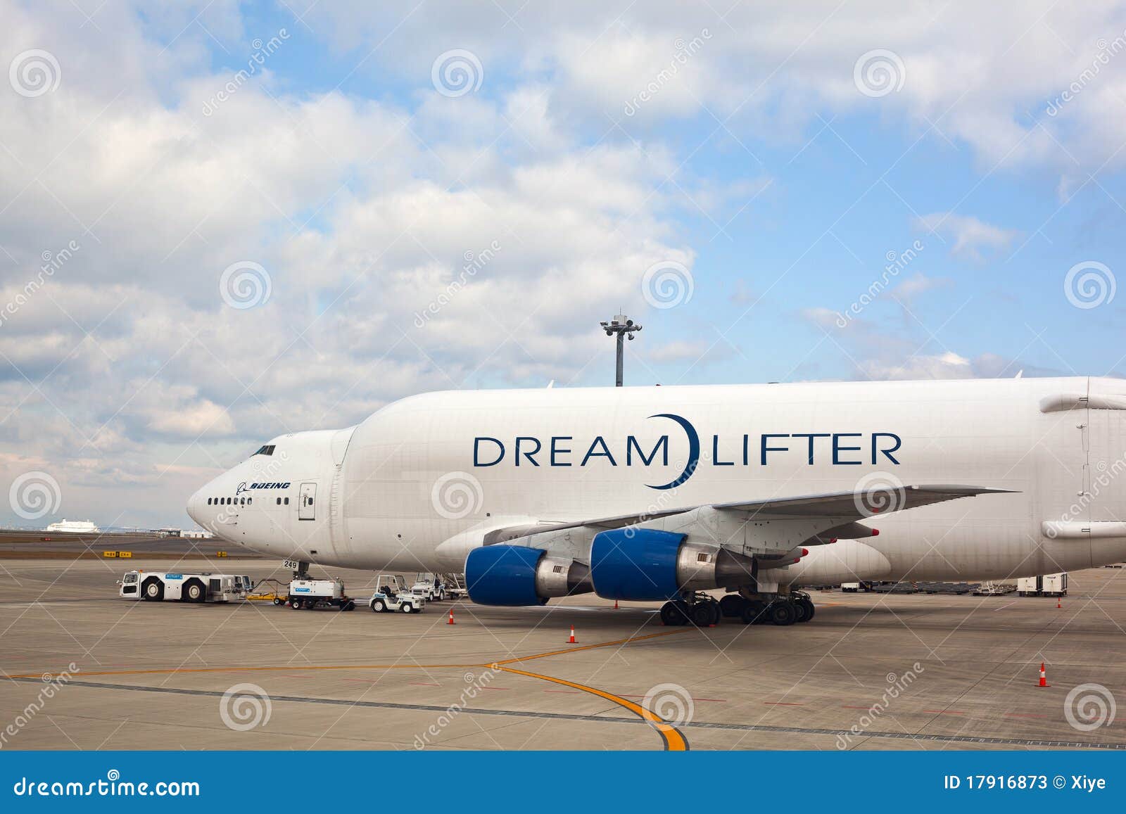 Boeing 747 Cargo Plane in Airport Editorial Stock Photo - Image of ...