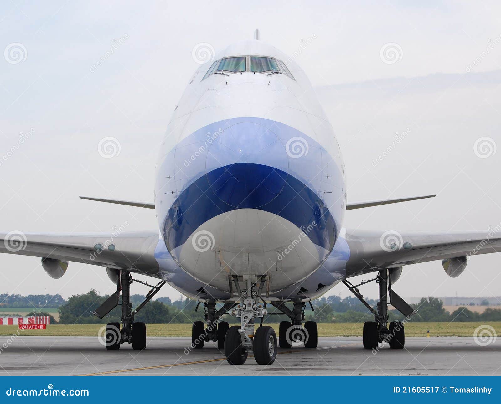 Boeing 747 Jumbo Jet Landing Stock Image | CartoonDealer.com #198368647