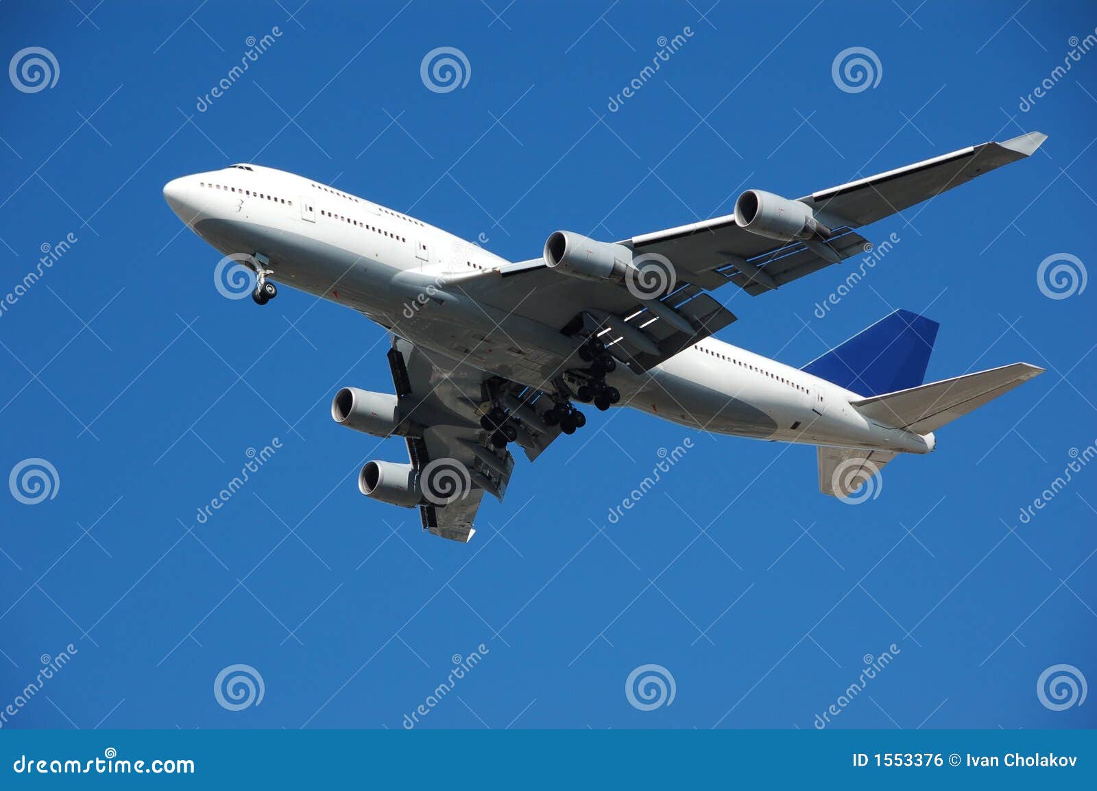 Boeing 747 Jumbo Passenger Jet Stock Photo - Image of holiday, depart ...