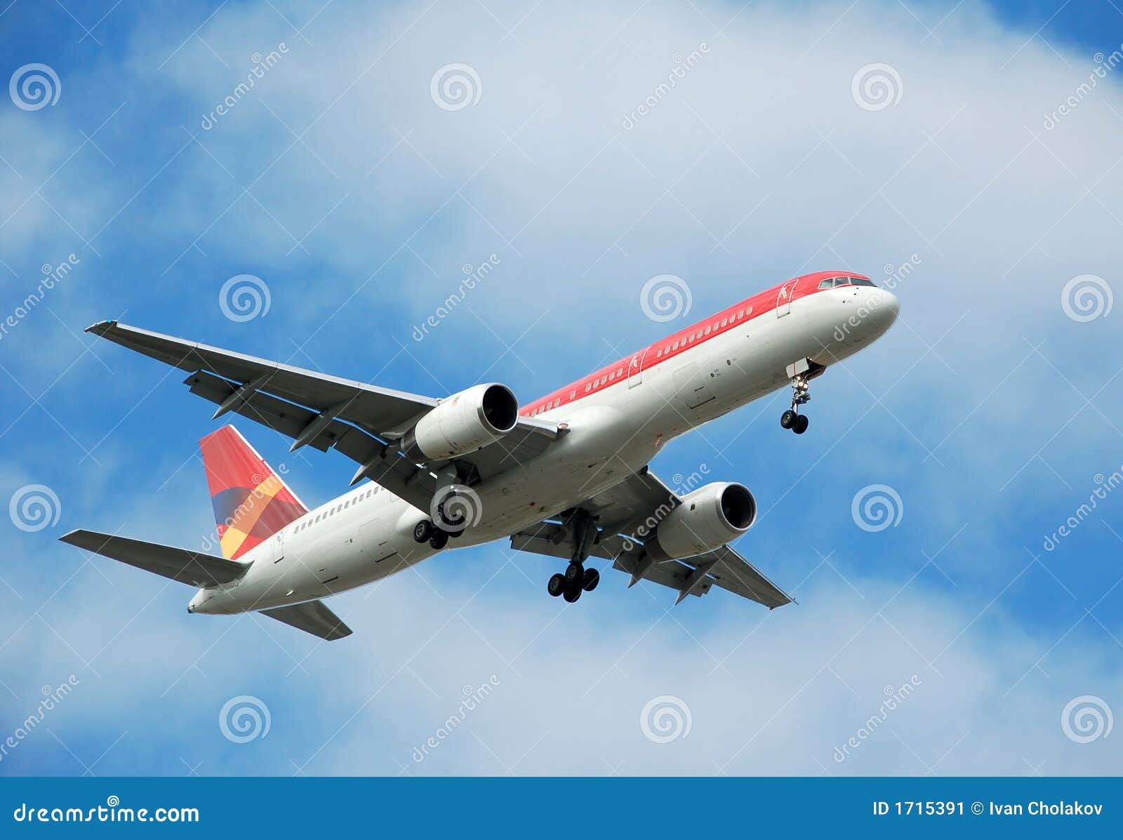 Boeing 767 Passenger Jet Airplane Stock Image - Image of schedule ...