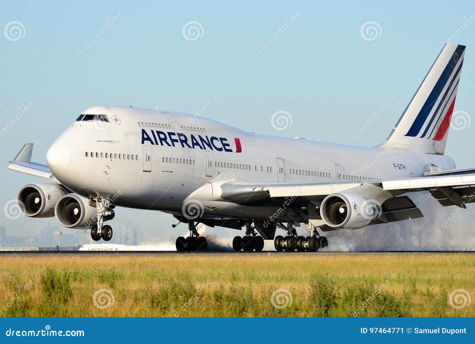 Boeing 747 Air France foto editorial. Imagen de francia - 97464771