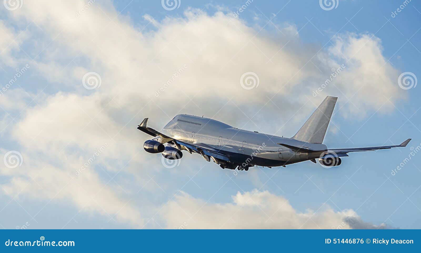 Boeing 747 Aircraft Demarked for Commercial Use Stock Photo - Image of ...