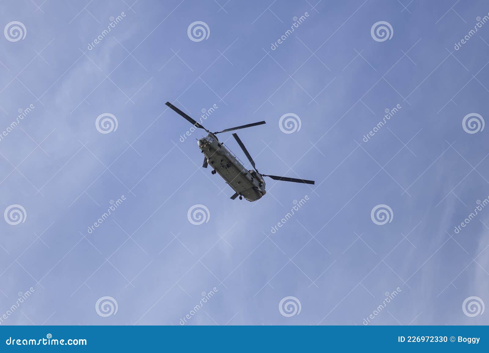 Boeing CH-47 Chinook in the Sky Stock Photo - Image of technology ...