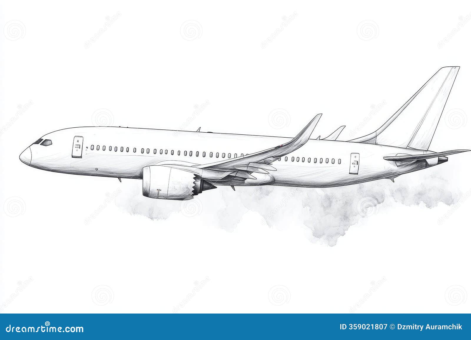 Boeing 787 Dreamliner Landing: A Majestic Airplane Descent Royalty-Free ...